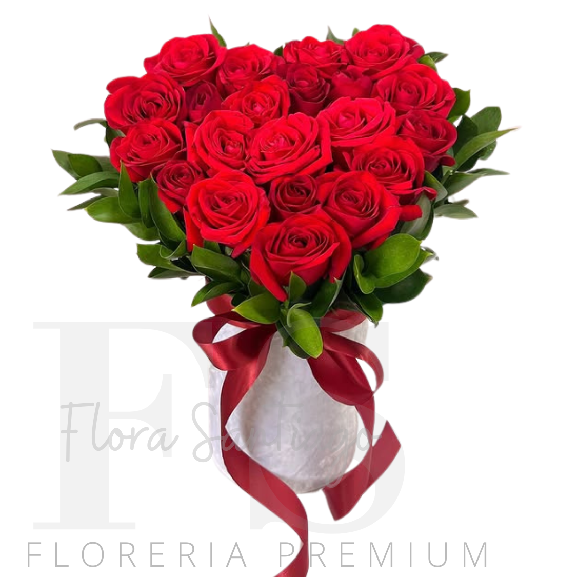 ARREGLO CORAZÓN DE 20 ROSAS ROJAS – Flores a domicilio