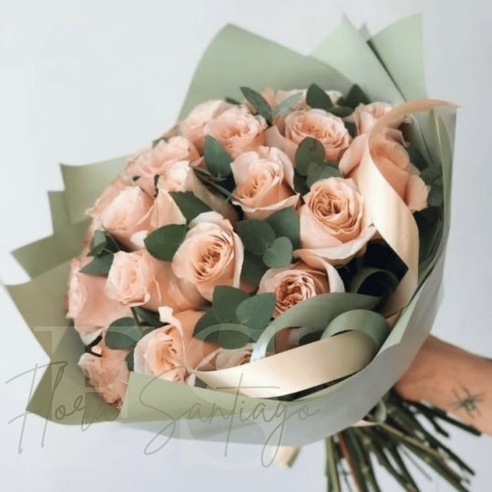 Ramo 24 rosas pastel – Flores a domicilio